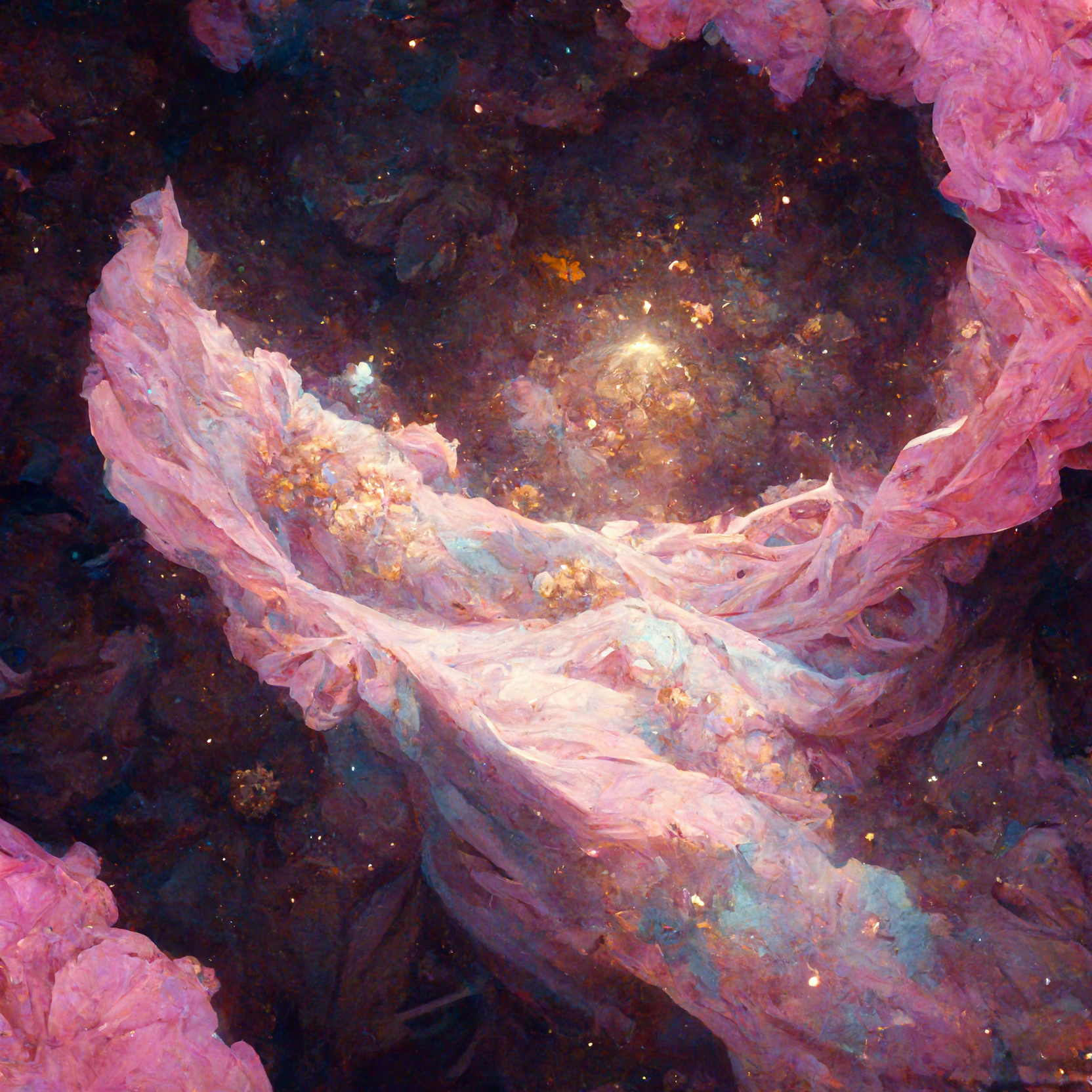 Deep Space Gold Galaxies | Foundation