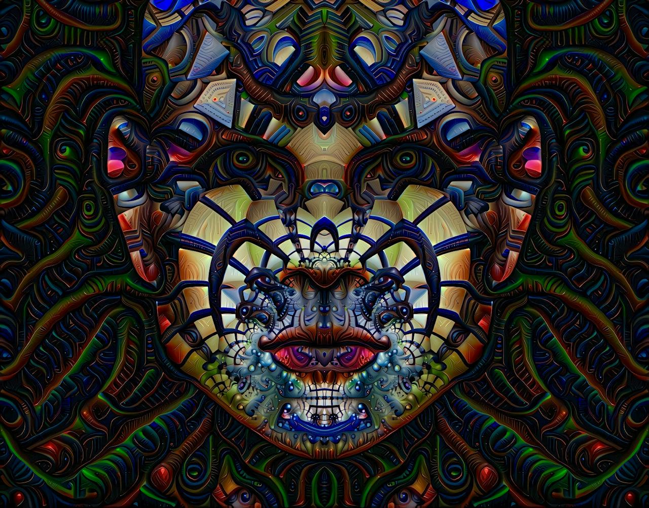 Abstract fractal face art | Foundation