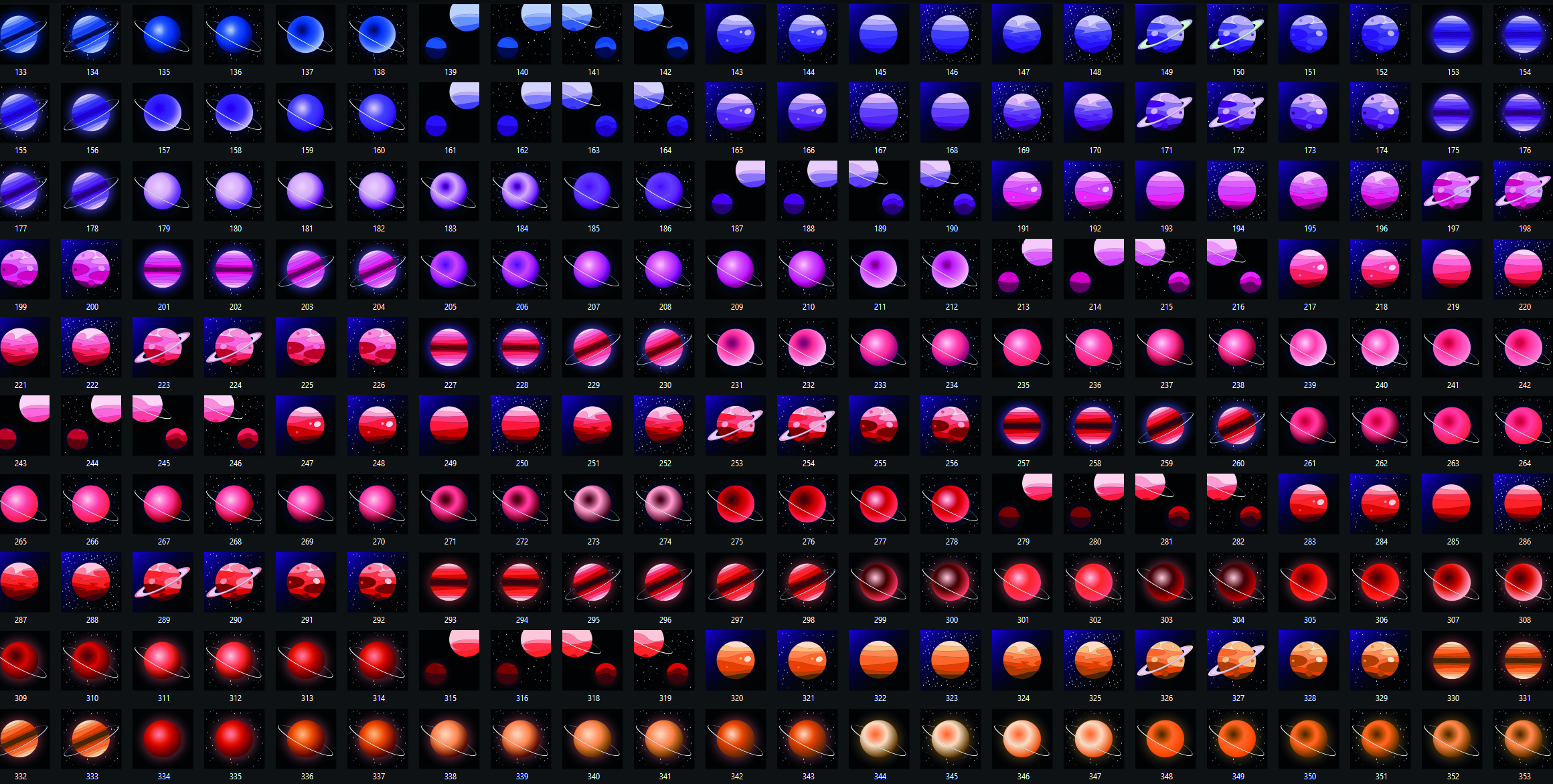 Planets Collection by Katty Banga | Foundation