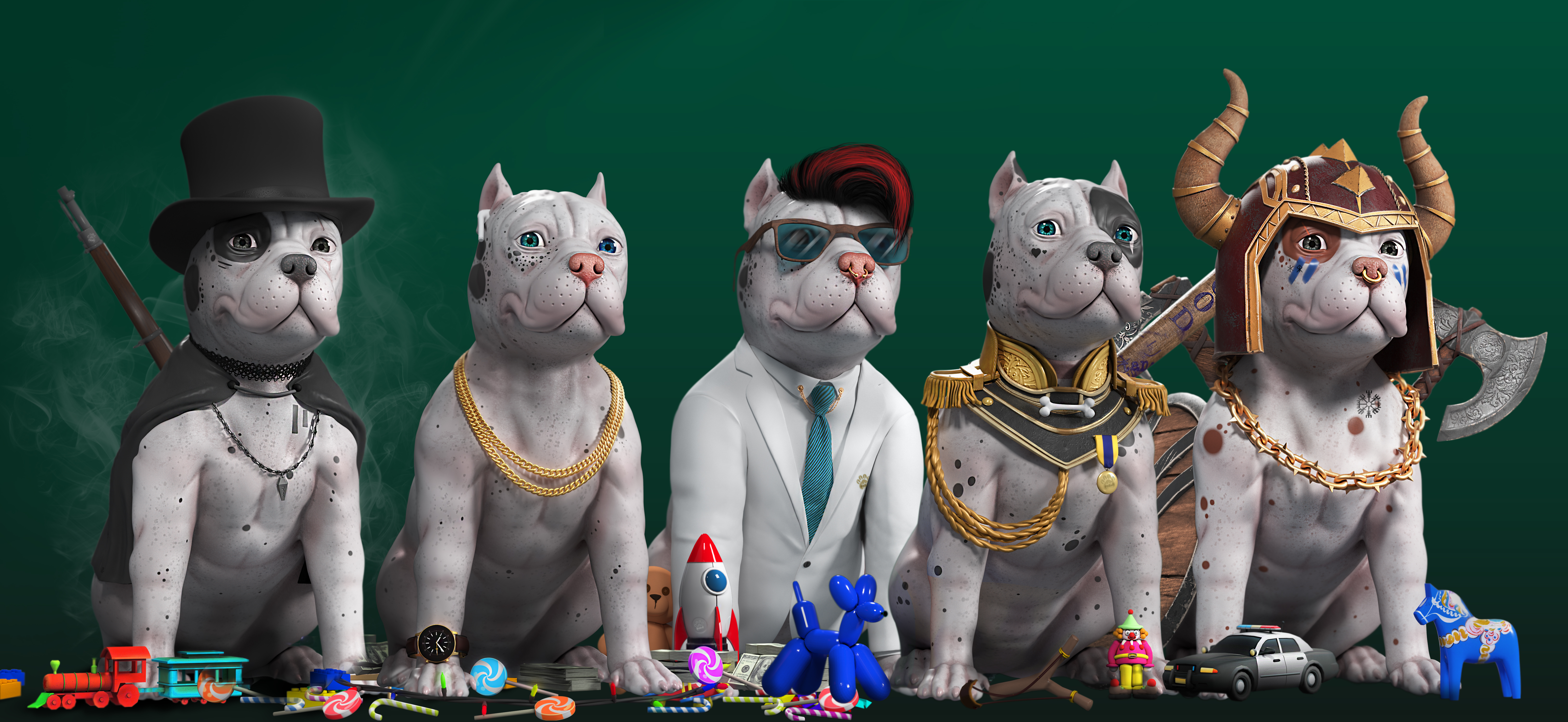 Pitbull Family (Puppy) | Foundation