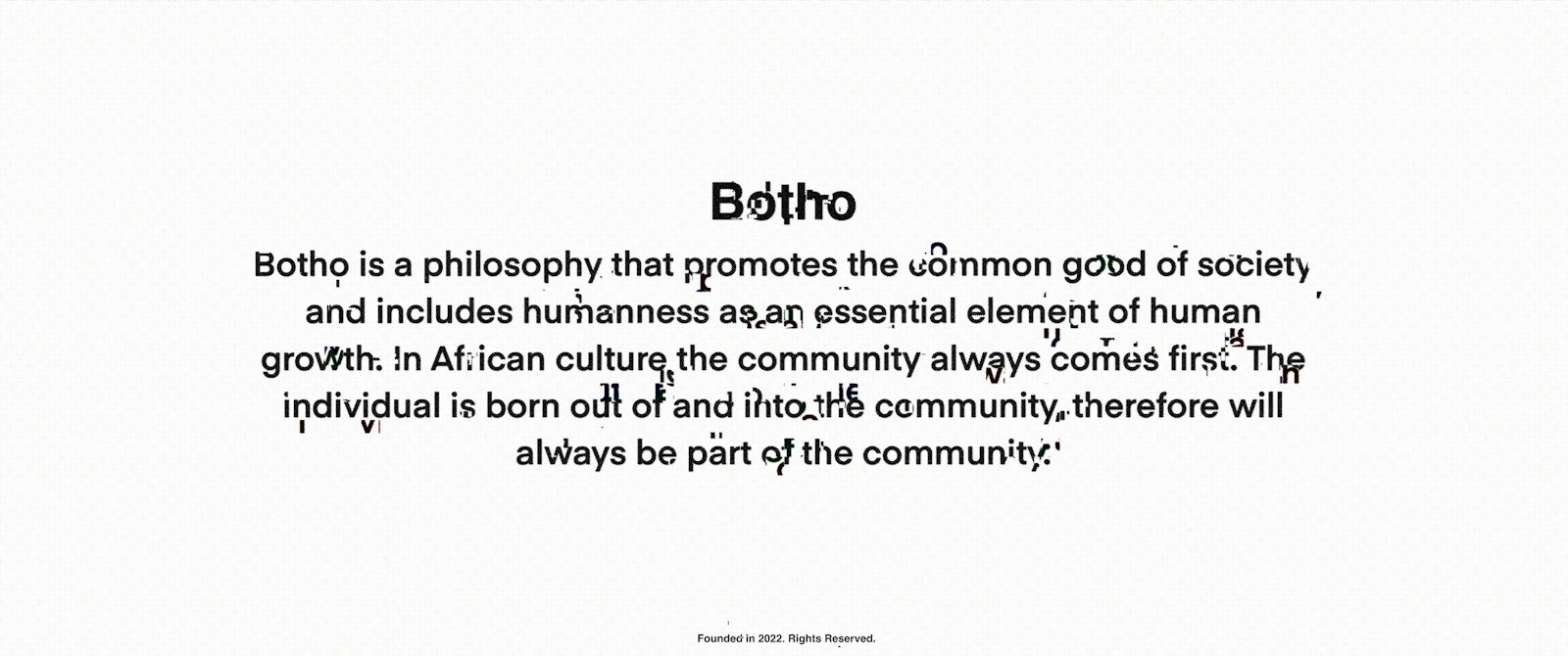 Botho | Foundation