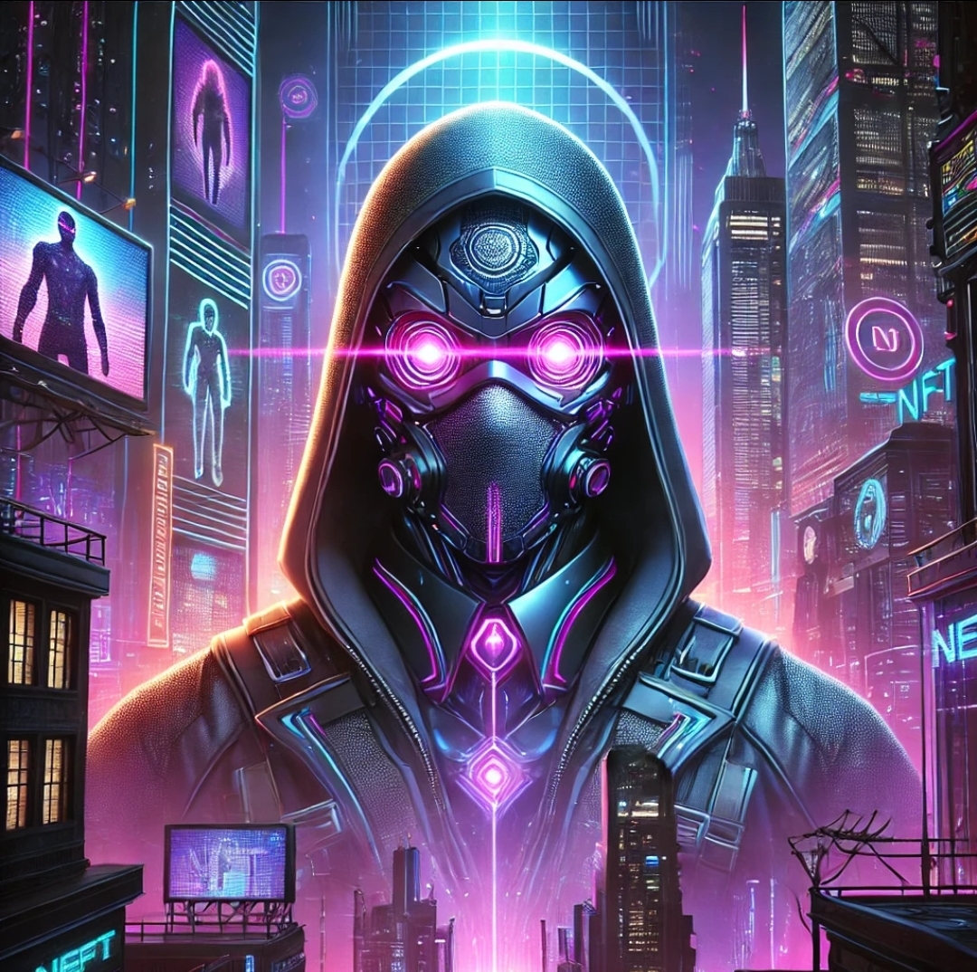 "Neon Phantom: The Cyberpunk Wanderer | Foundation